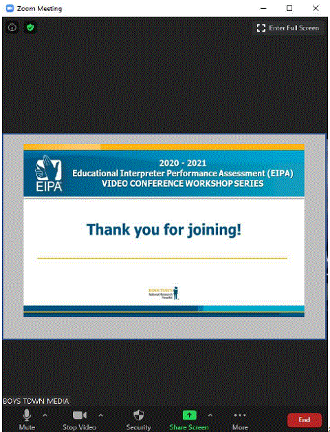 EIPA Conference Technical Questions and Answers – Boys Town Hospital